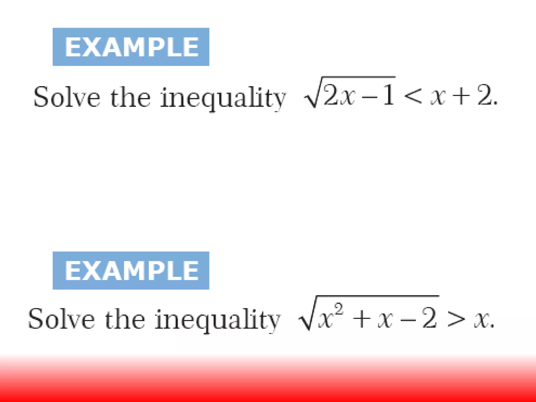 Quadratic inequalities | PPT