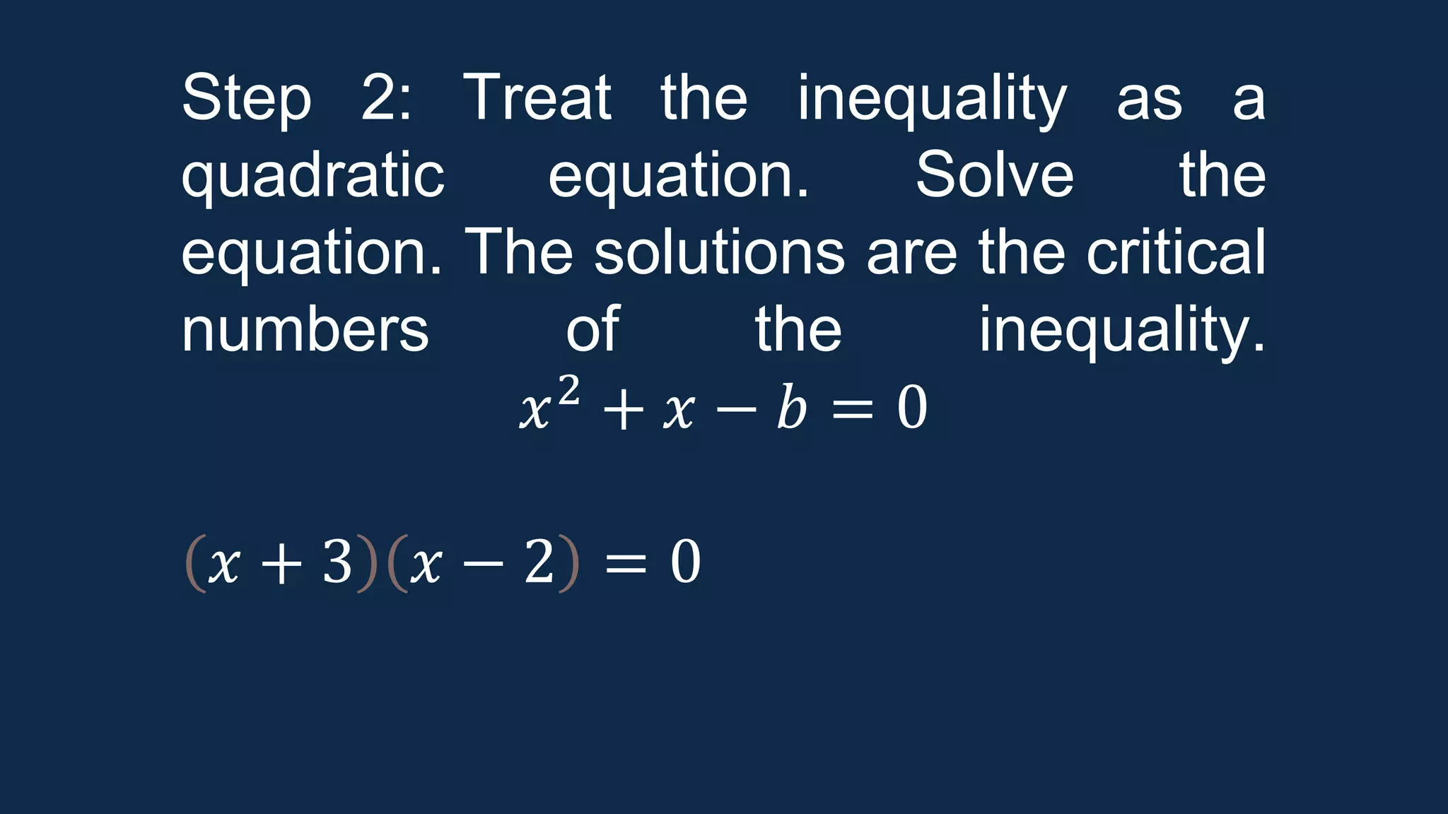Quadratic Inequalities | PPTX