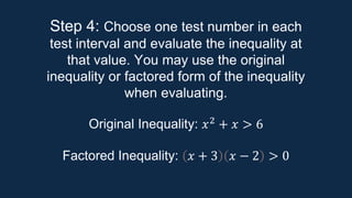 Quadratic Inequalities | PPTX