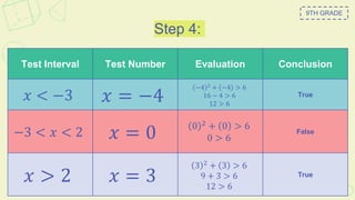 Quadratic Inequalities | PPTX