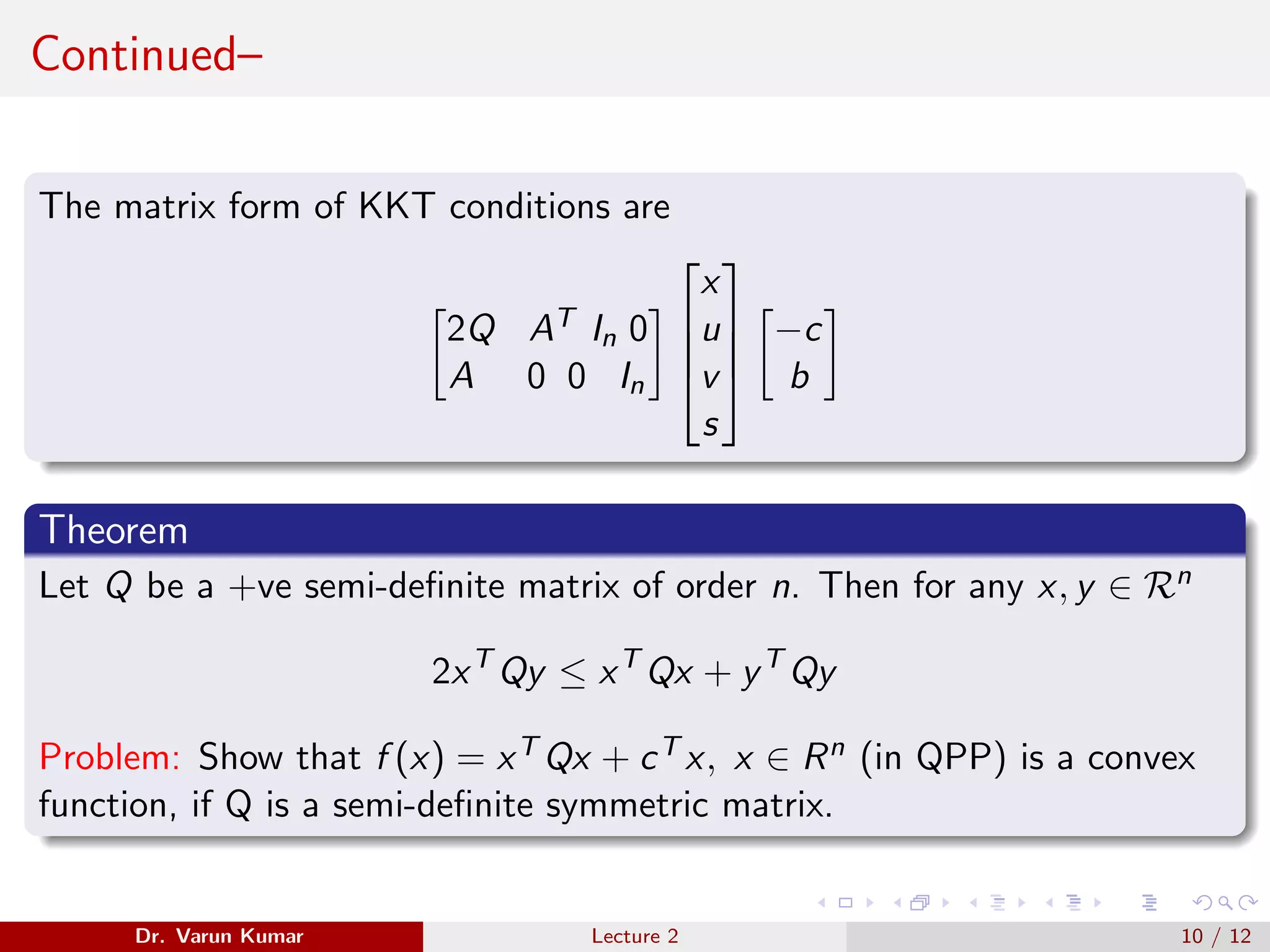 Quadratic Programming Tool Of Optimization Pdf Technology And Computing