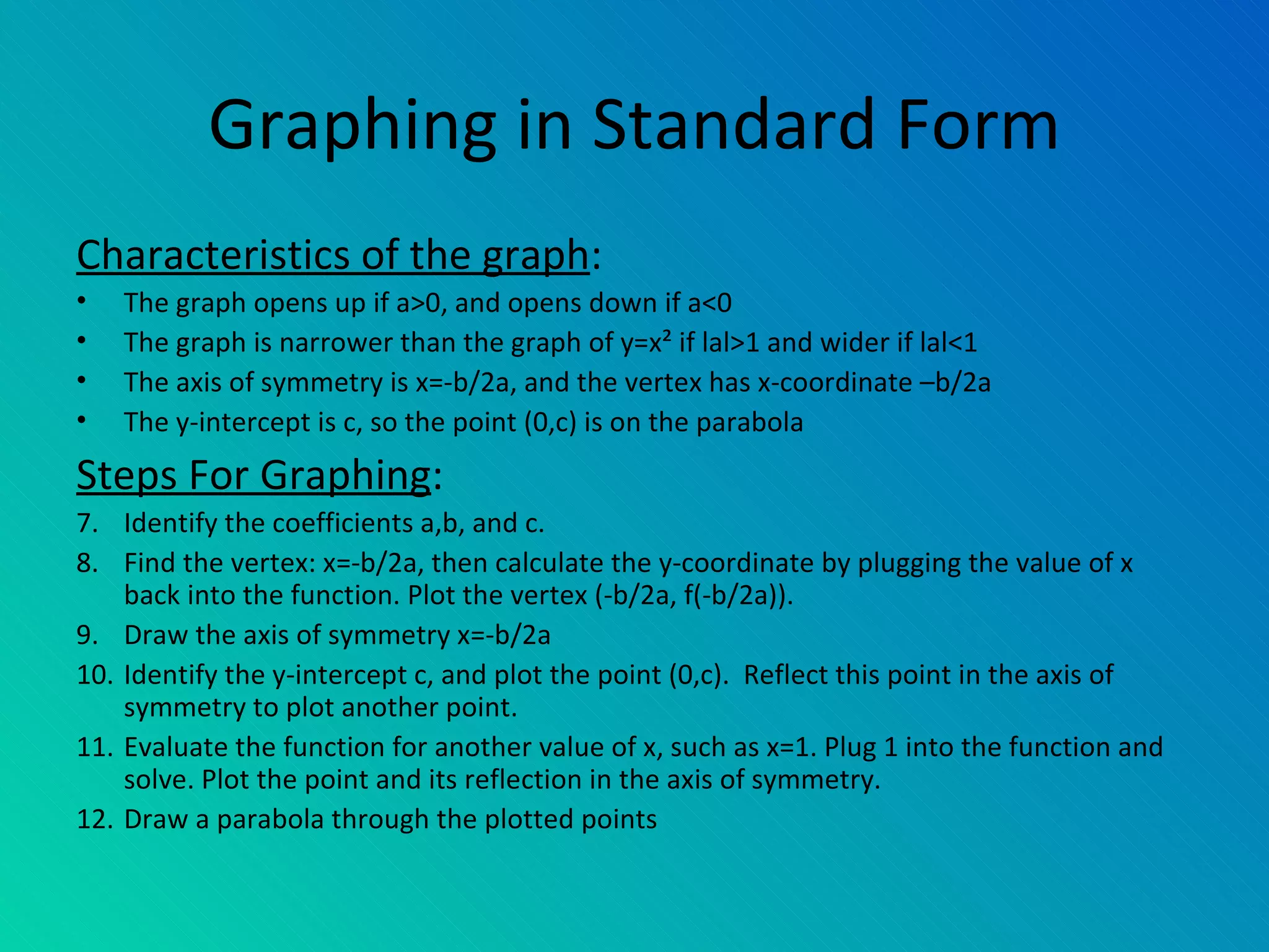 Quadratics | PPT