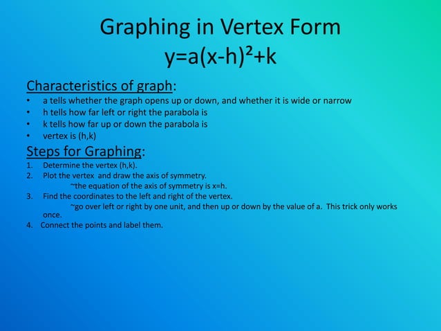 Quadratics Final | PPT