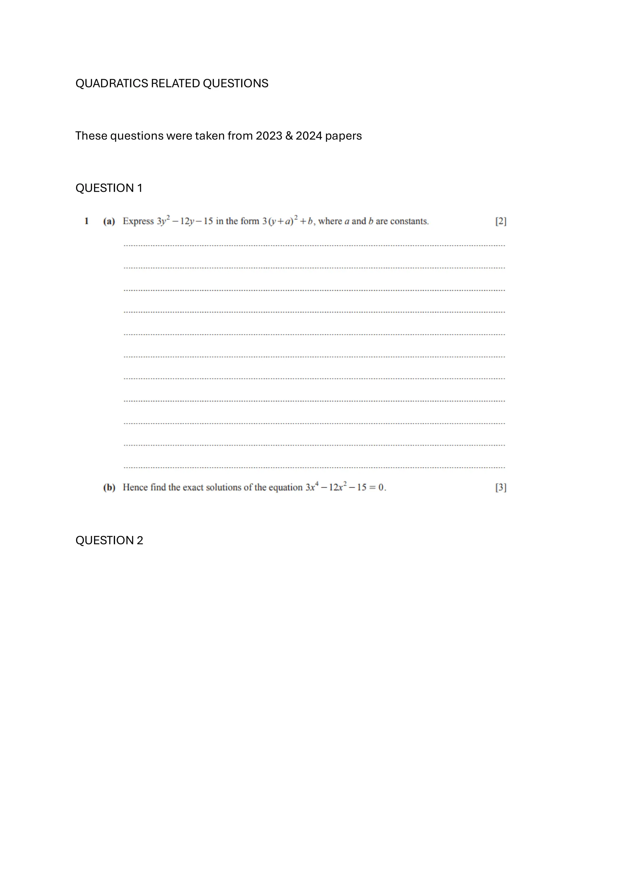 MATHEMATICS QUADRATICS RELATED QUESTIONS.pdf