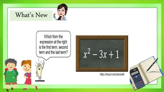 Quadratic Trinomial Where A 1 Pptx