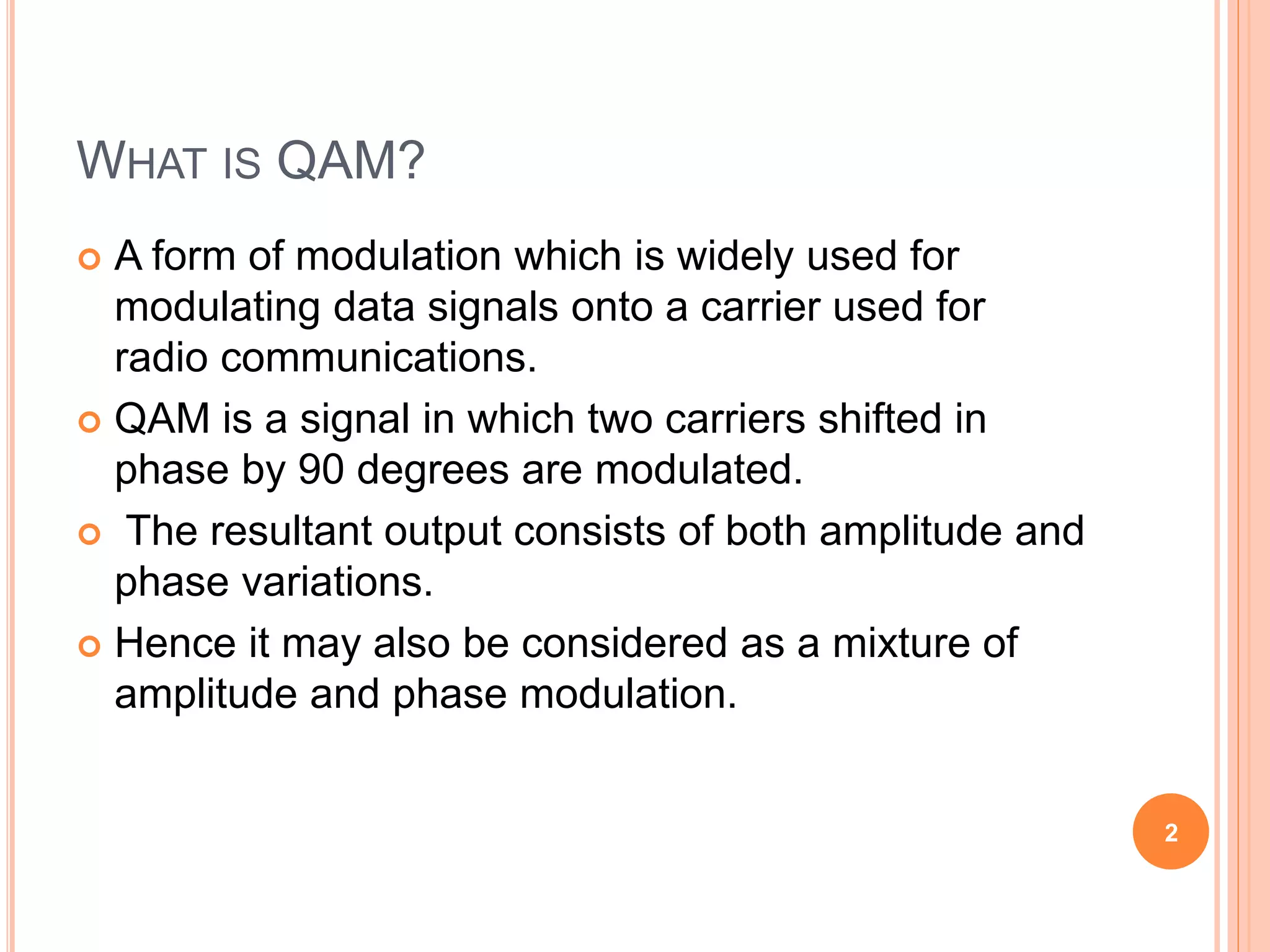 Quadrature amplitude modulation | PPTX