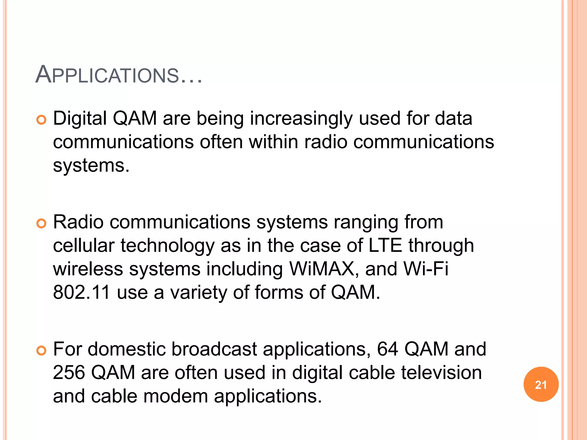 Quadrature amplitude modulation | PPTX
