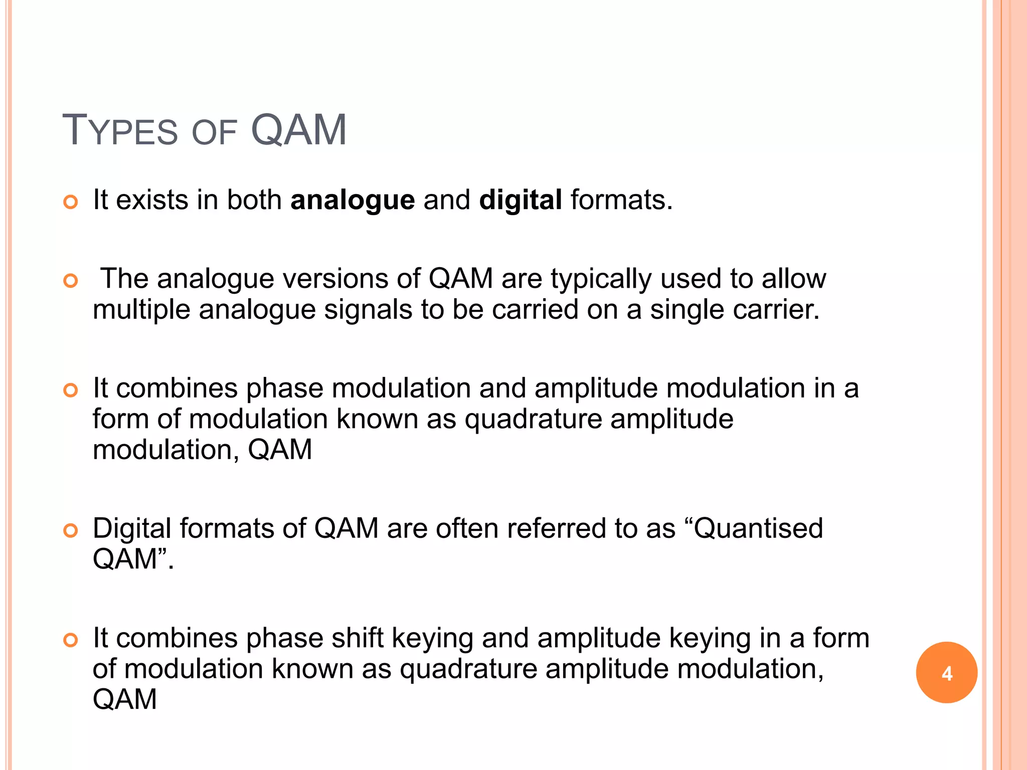Quadrature amplitude modulation | PPTX
