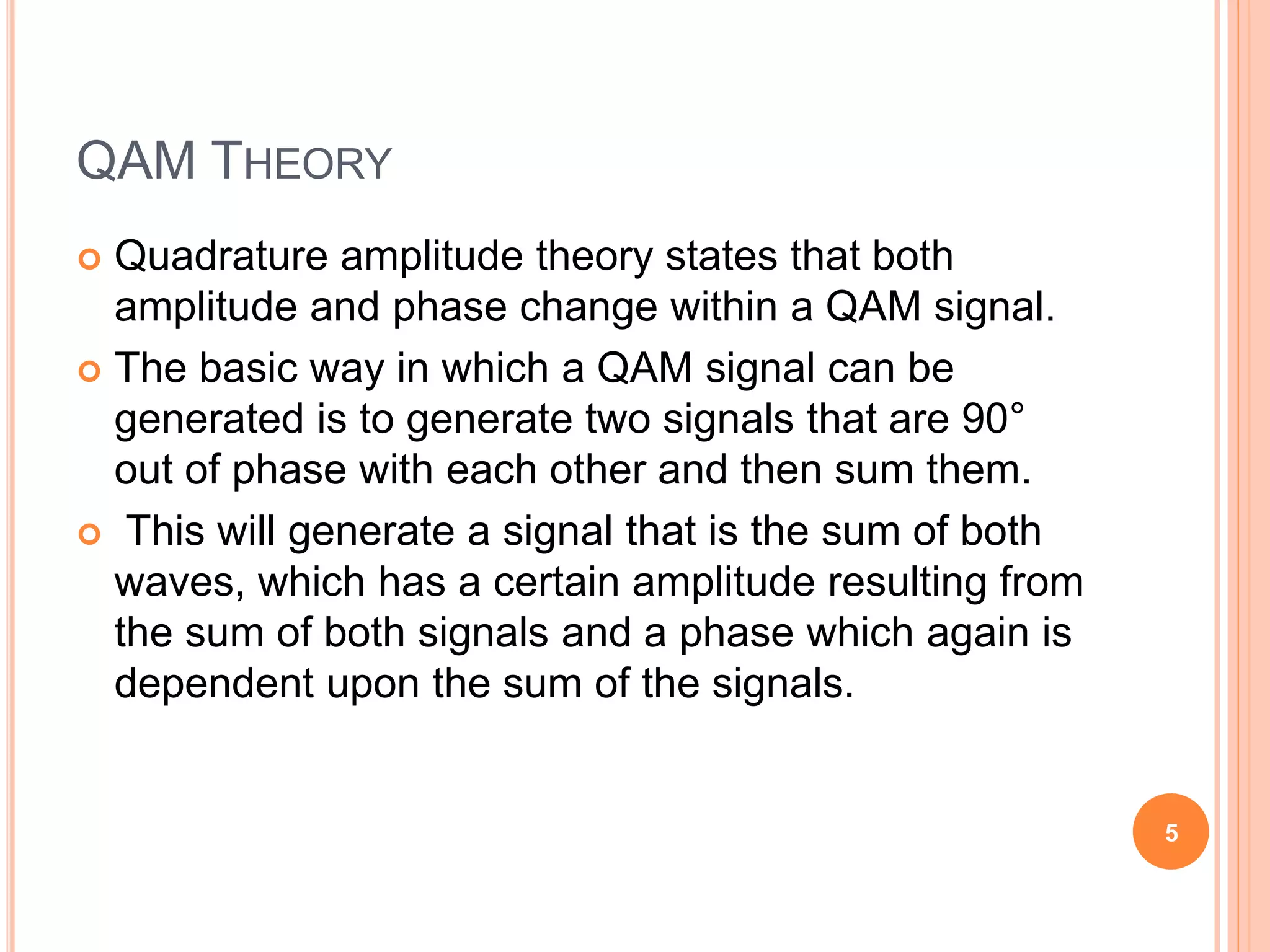 Quadrature amplitude modulation | PPTX