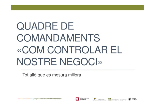ATP 2013/2014 - Quadre de comandaments 6 | PPT