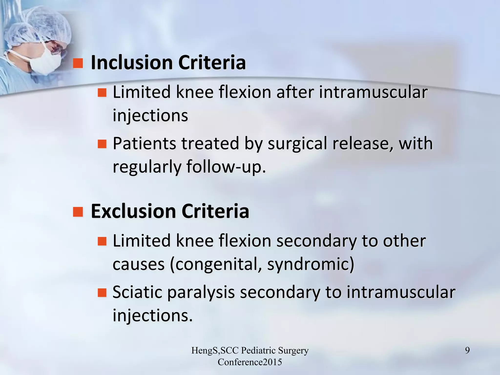Quadriceps fibrosis after intramuscular injections in children. | PDF