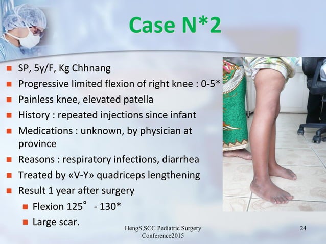 Quadriceps fibrosis after intramuscular injections in children. | PPT