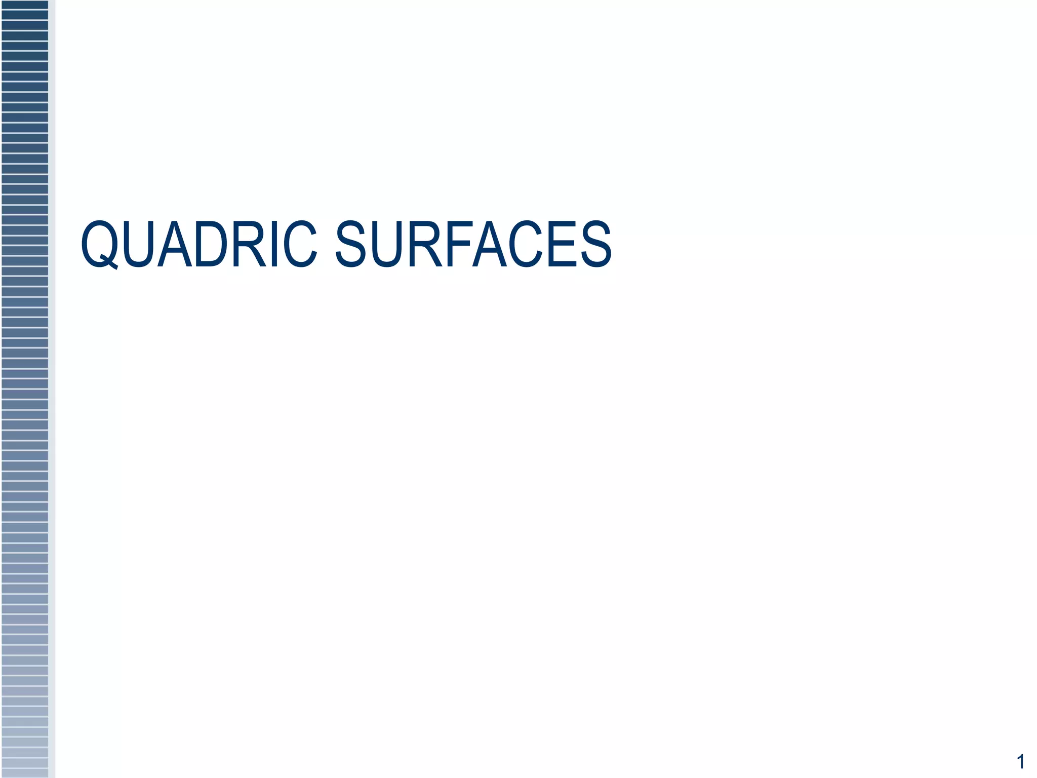 Quadric surfaces | PPT