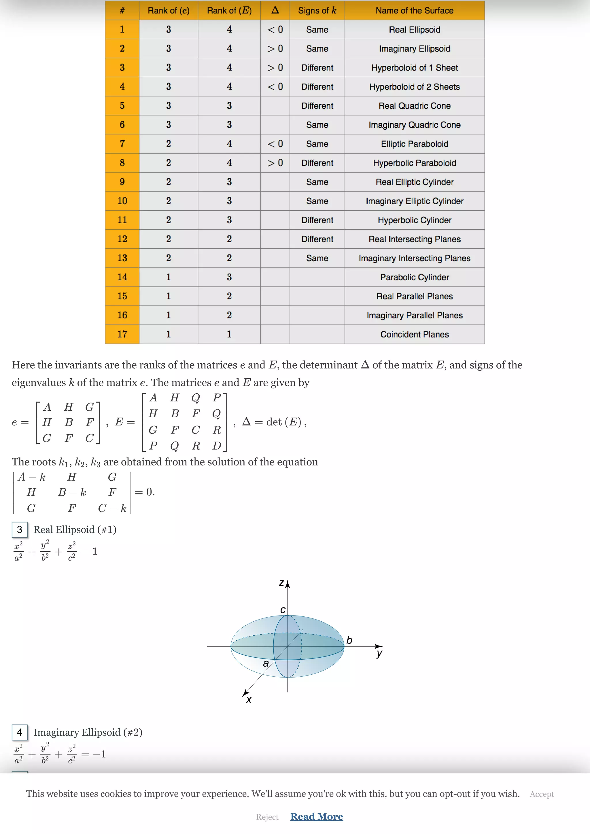 Quadric surfaces | PDF
