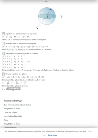 Quadric surfaces | PDF