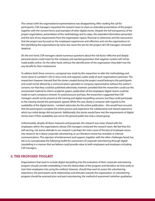 Corporate Volunteering Evaluation: A Toolkit Featuring Digital Storytelling | PDF
