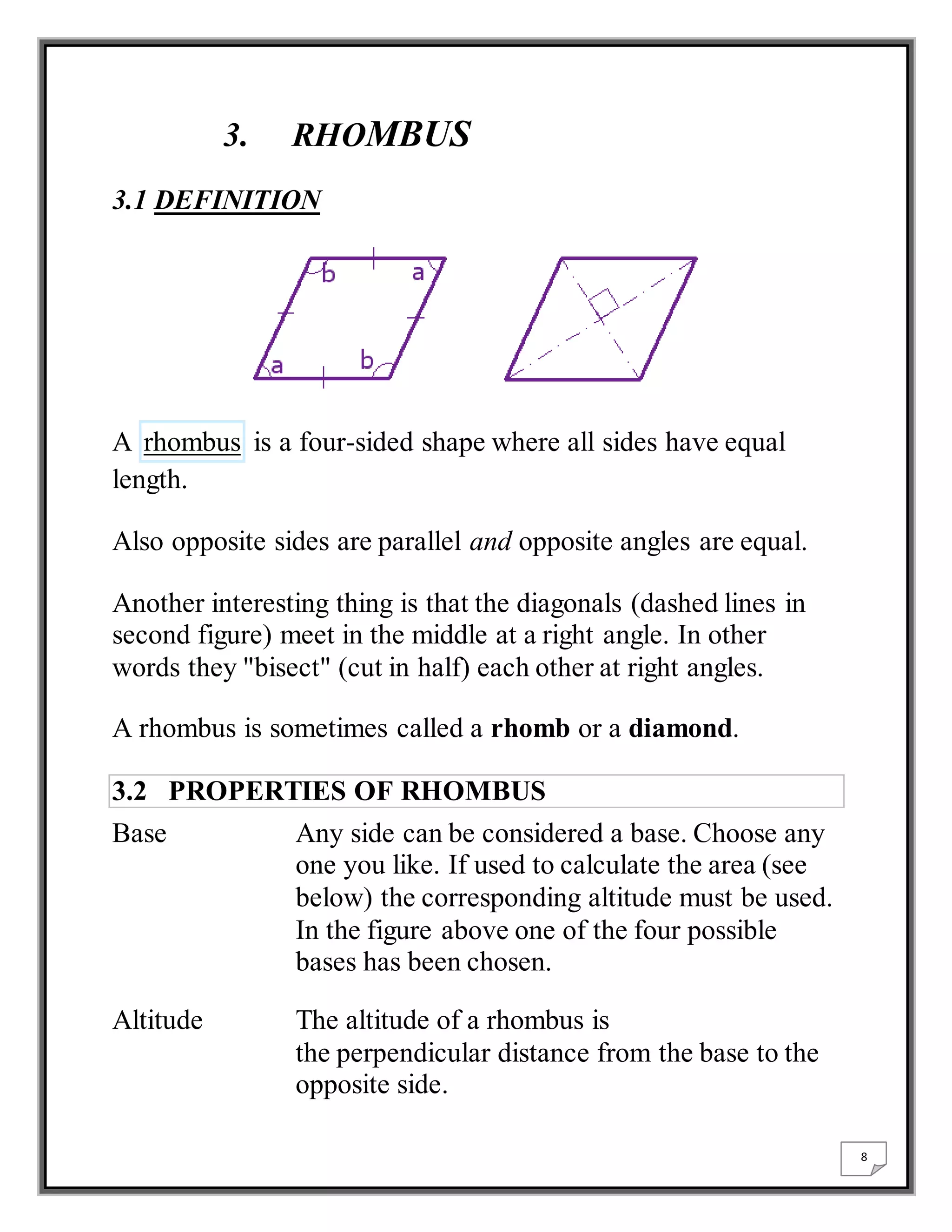 Quadrilaterals | DOCX