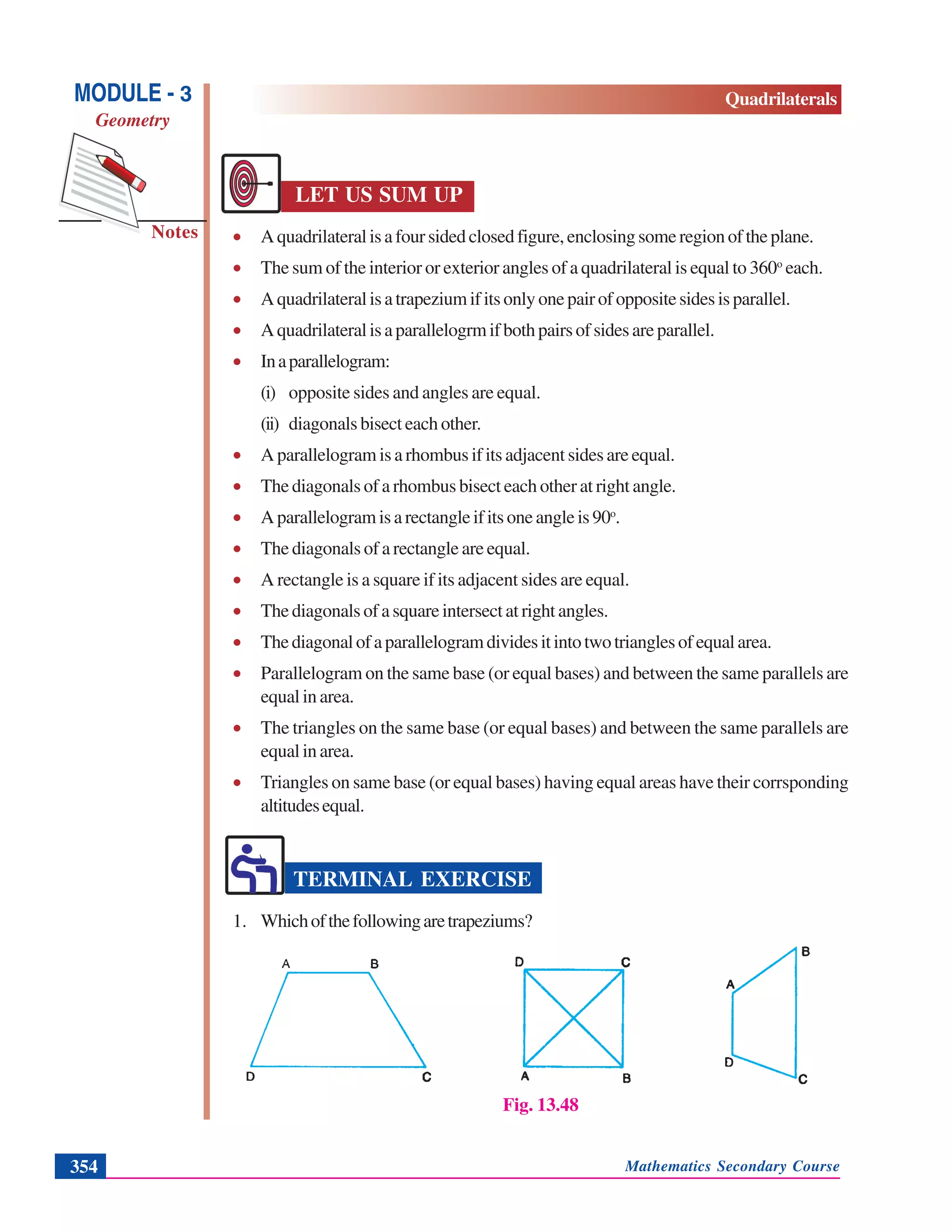Quadrilaterals-GEOMETRY | PDF