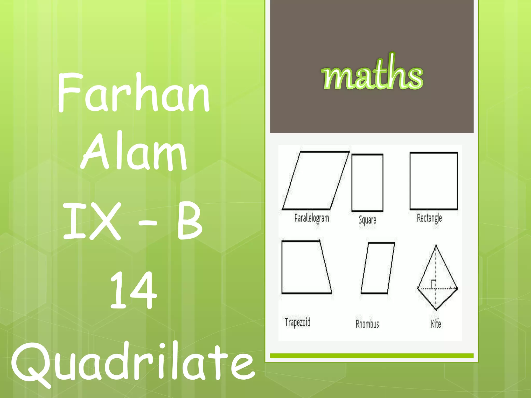 Quadrilaterals | PPTX