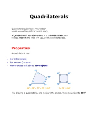 Quadrilaterals | PDF