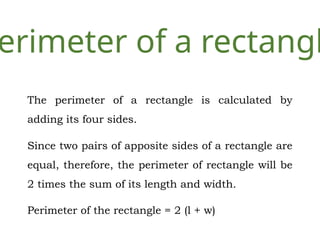 Quadrilaterals, Perimeter and Area, Problem Solving | PPTX