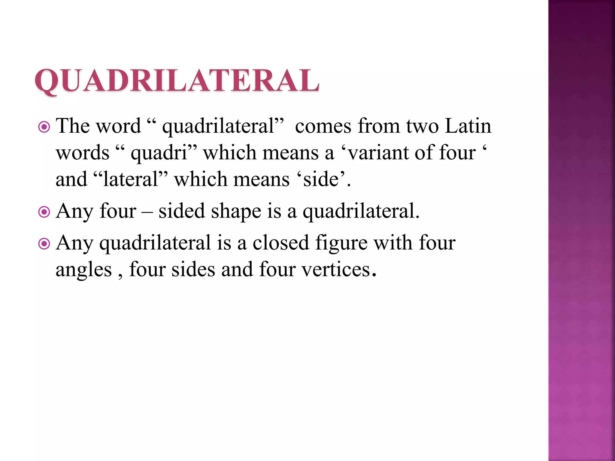 Quadrilaterals | PPTX