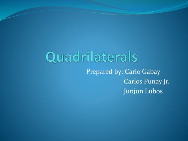 Quadrilaterals | PPTX