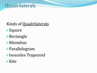 Quadrilaterals | PPTX