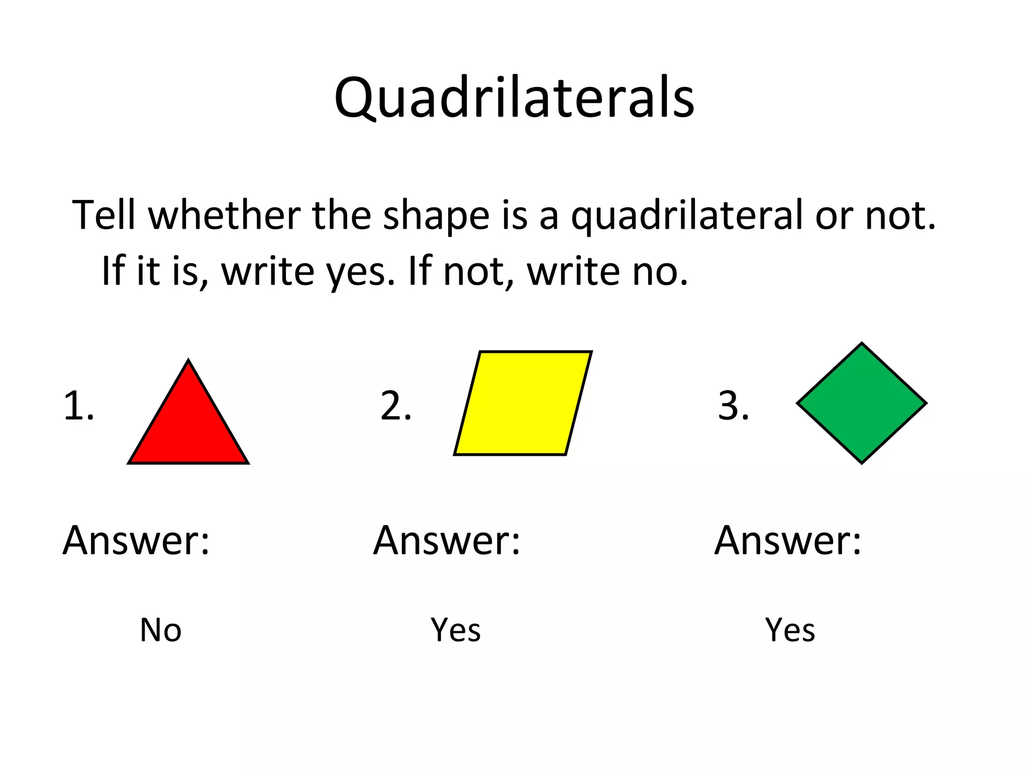 Quadrilaterals And Polygons | PPT
