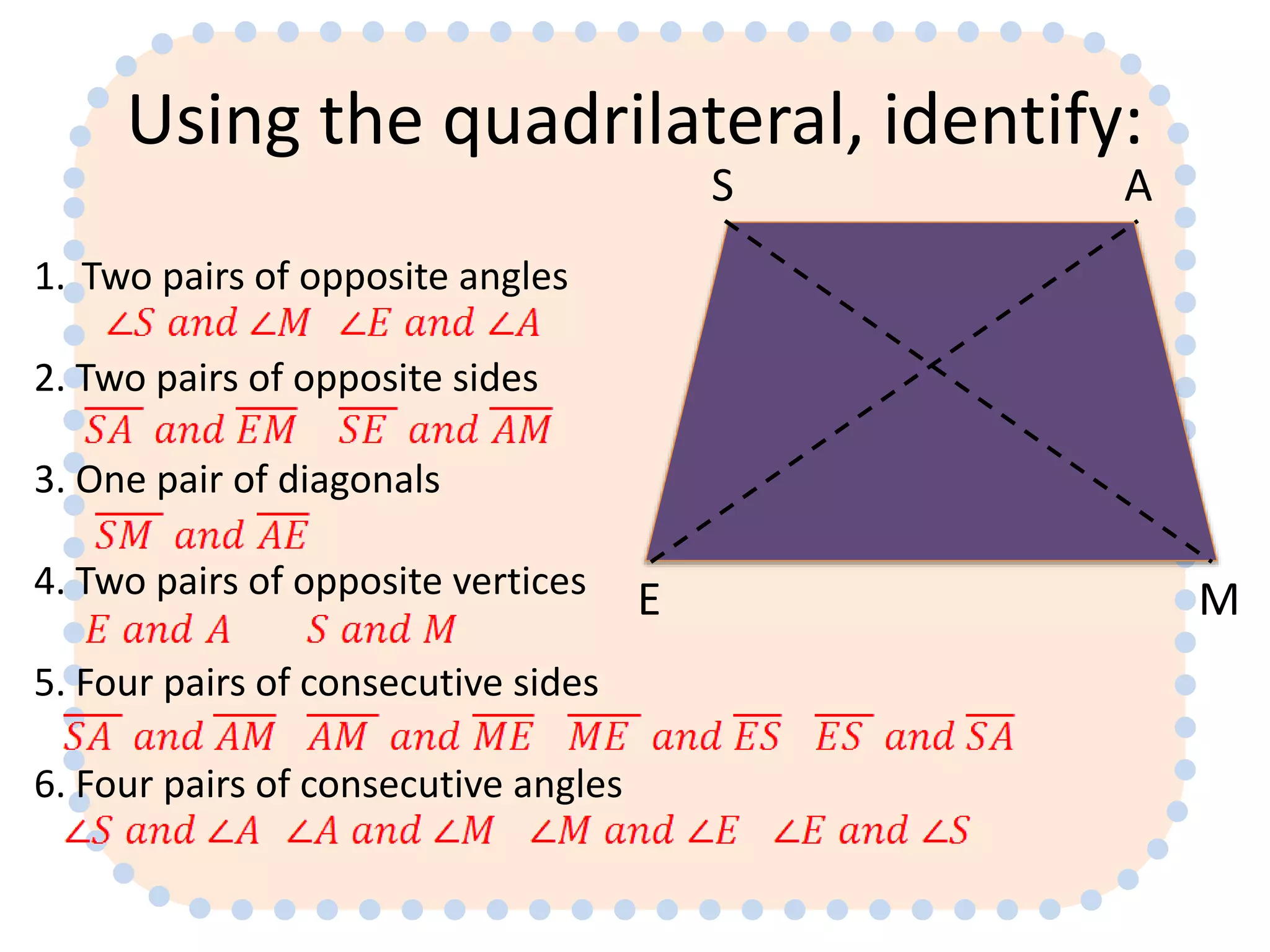 Quadrilaterals grade 7 | PPTX