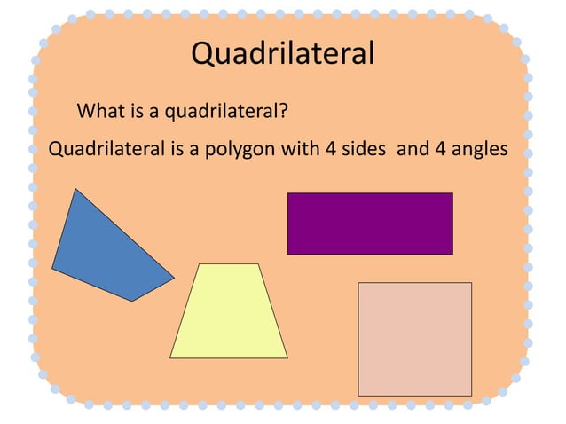Quadrilaterals grade 7 | PPTX
