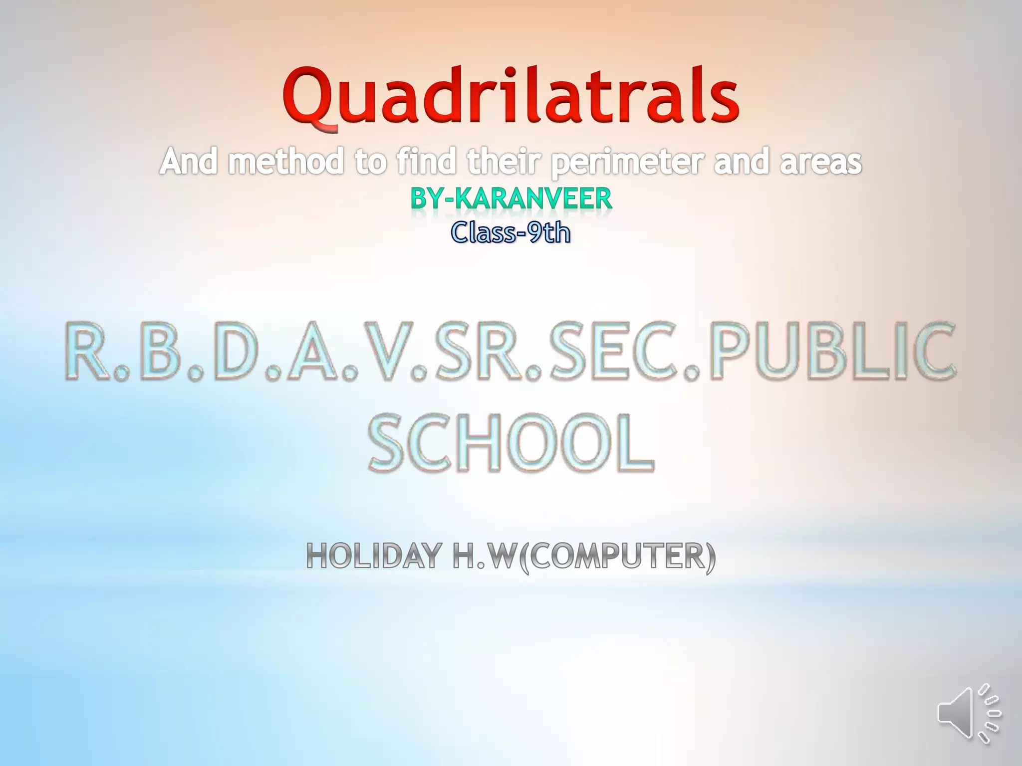 Quadrilatrals | PPTX