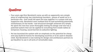 QuaDror structure system ICE - KSU | PPTX