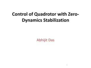 Quadrotor Control: Autopilot | PPTX