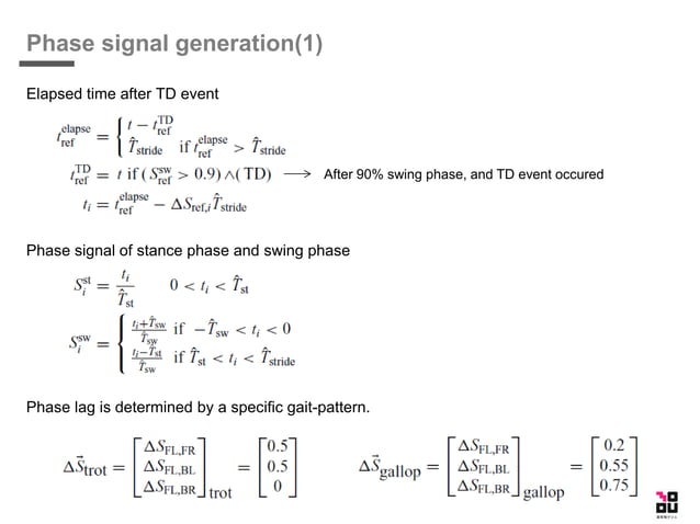 [Paper Review] MIT Cheetah 1: Gait-pattern, trajectory generator | PPT