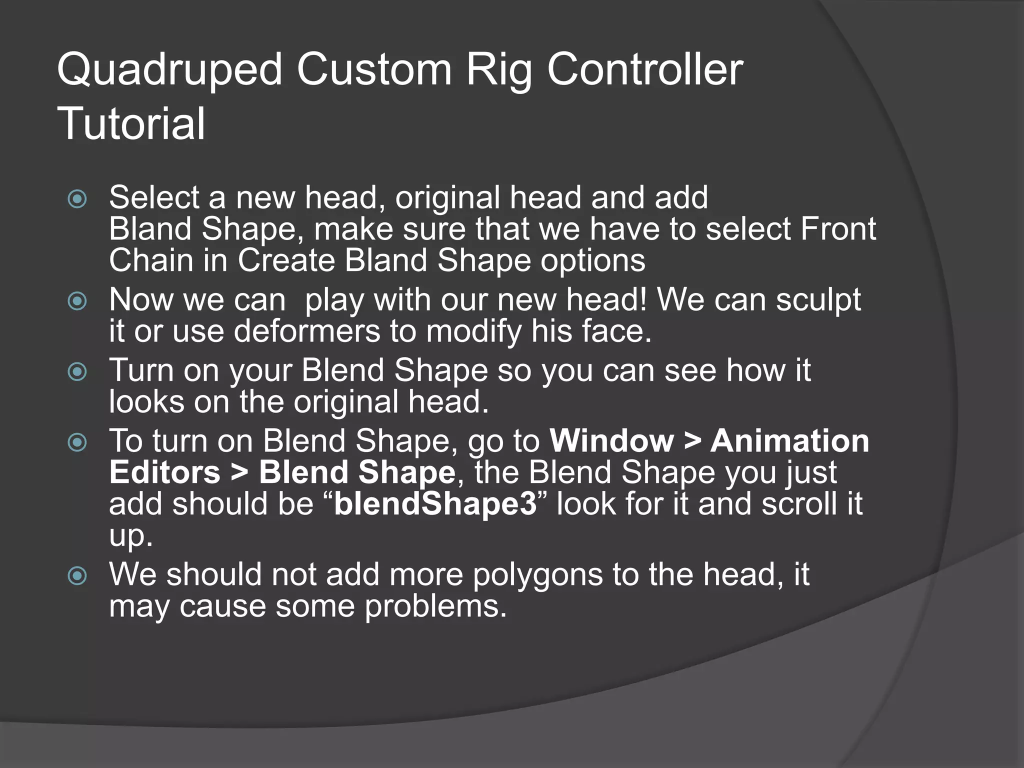 Character Rigging Animation Tutorial with Custom Rigg Controller | PPTX