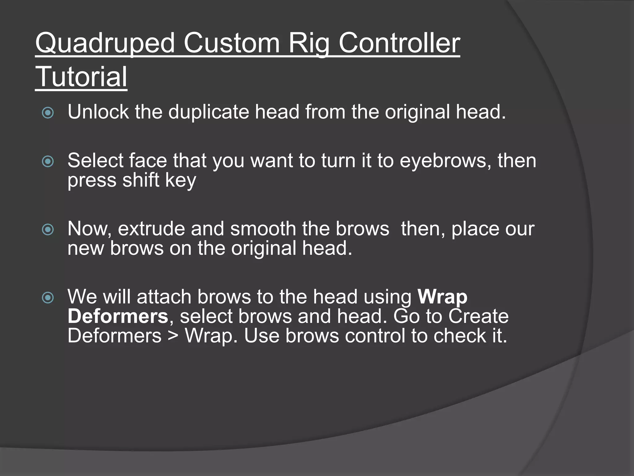 Character Rigging Animation Tutorial with Custom Rigg Controller | PPTX