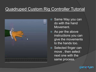 Character Rigging Animation Tutorial with Custom Rigg Controller | PPTX