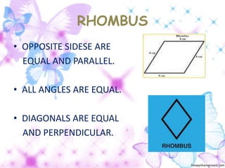 Quadrilaterals and its types | PPTX