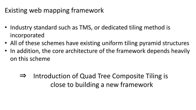 Quad Tree Composite Tiling For Web Mapping In English Ppt