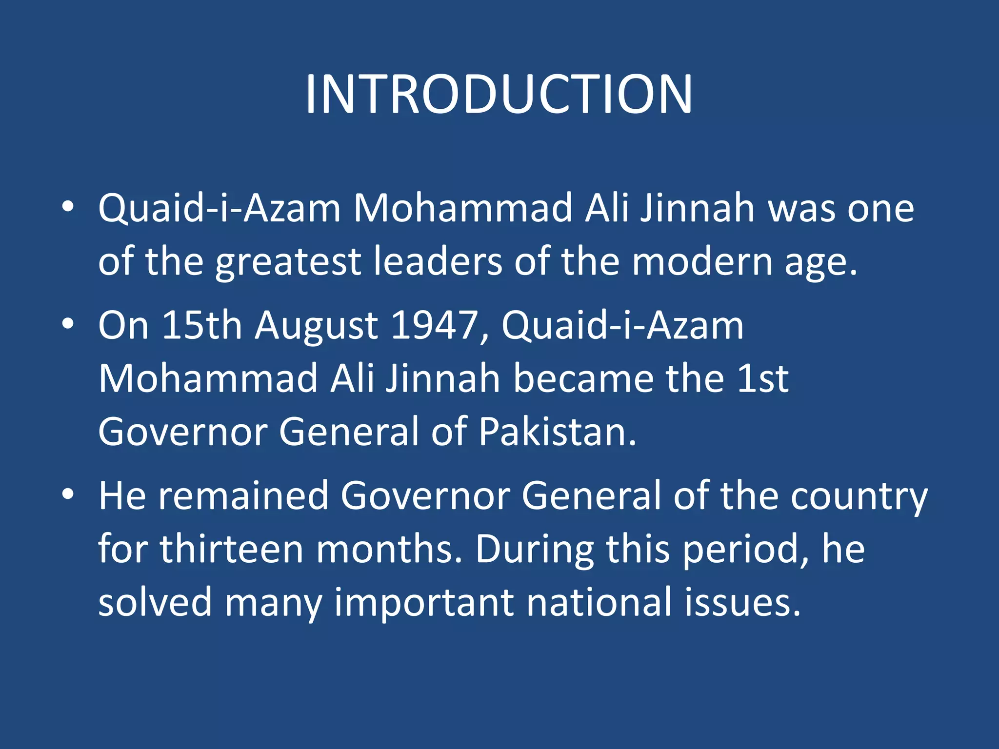 Quaid e azam | PPTX