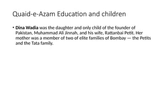 Quaid e Azam Muhammad Ali Jinnah Profile.pptx