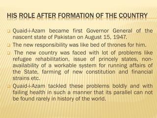 Quaid e azam Muhammad Ali Jinnah .pdf pp | PPT