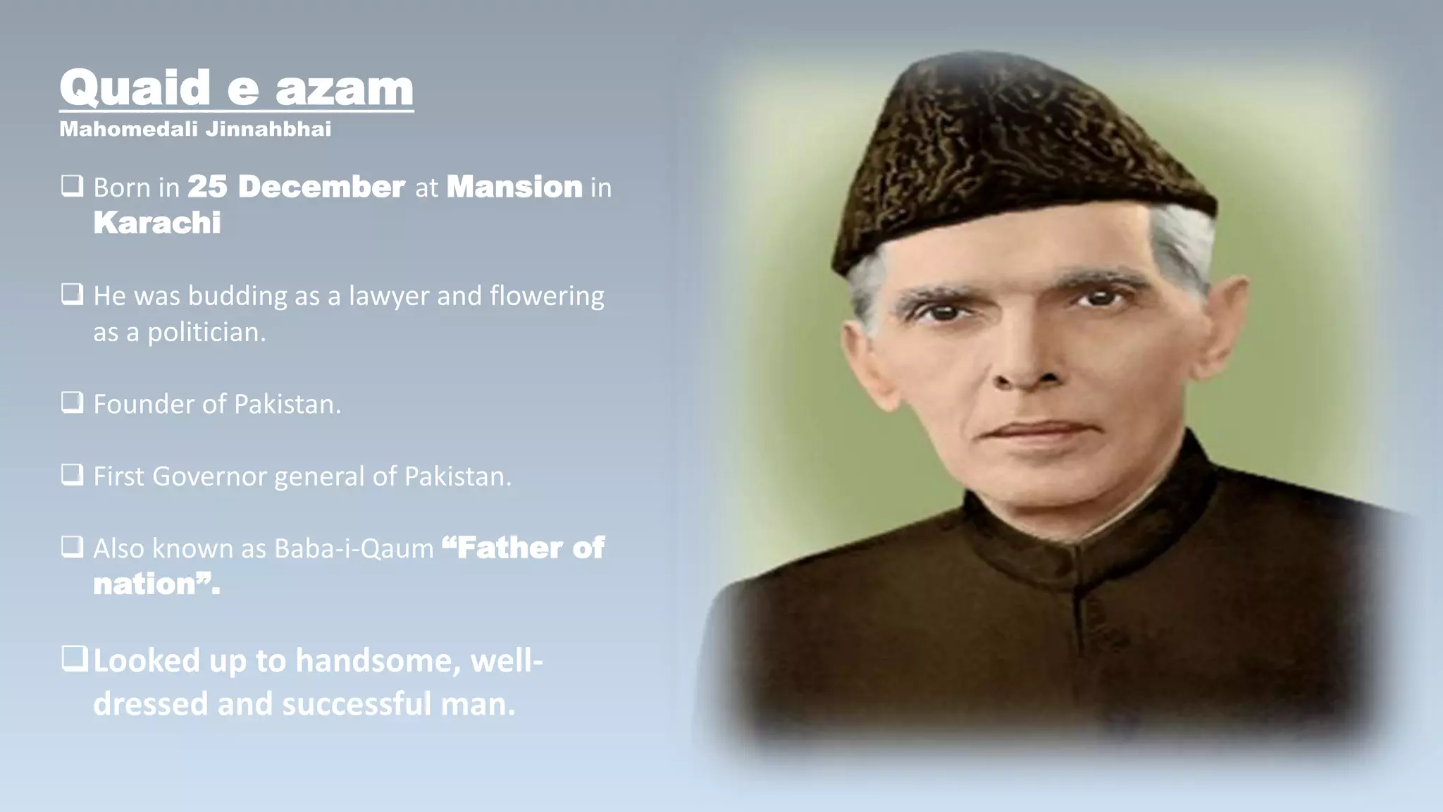 Quaid e azam muhammad ali jinnah | PPTX