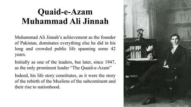 Quaid e azam Muhammad Ali Jinnah.pptx | Islam | Religion & Spirituality