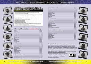 Quaife Honda Differentials Brochure | PDF