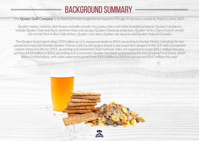 Quaker chewy bar pitch brief | PDF | Pet Supplies | Pets