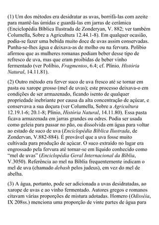 Qual a visão Bíblica sobre o Vinho | PDF