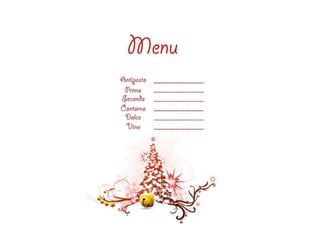Qualche menu natalizio | PPTX
