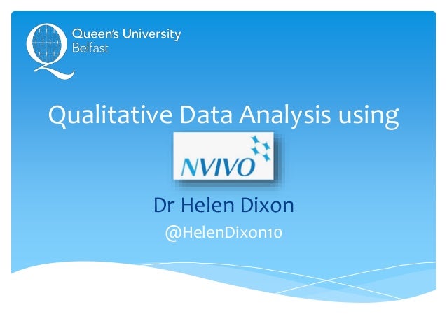 Qualitative Data Analysis Using Nvivo